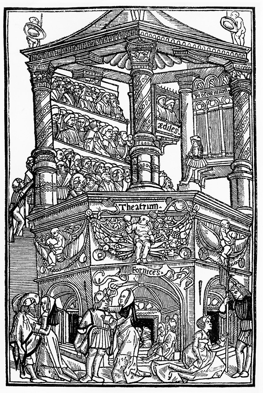 Theatre in the Middle Ages: View of a Theatre and the Public - by ...