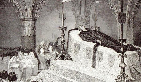 Louis XII Father of the People on His Funeral Bier, from 'Histoire de ...