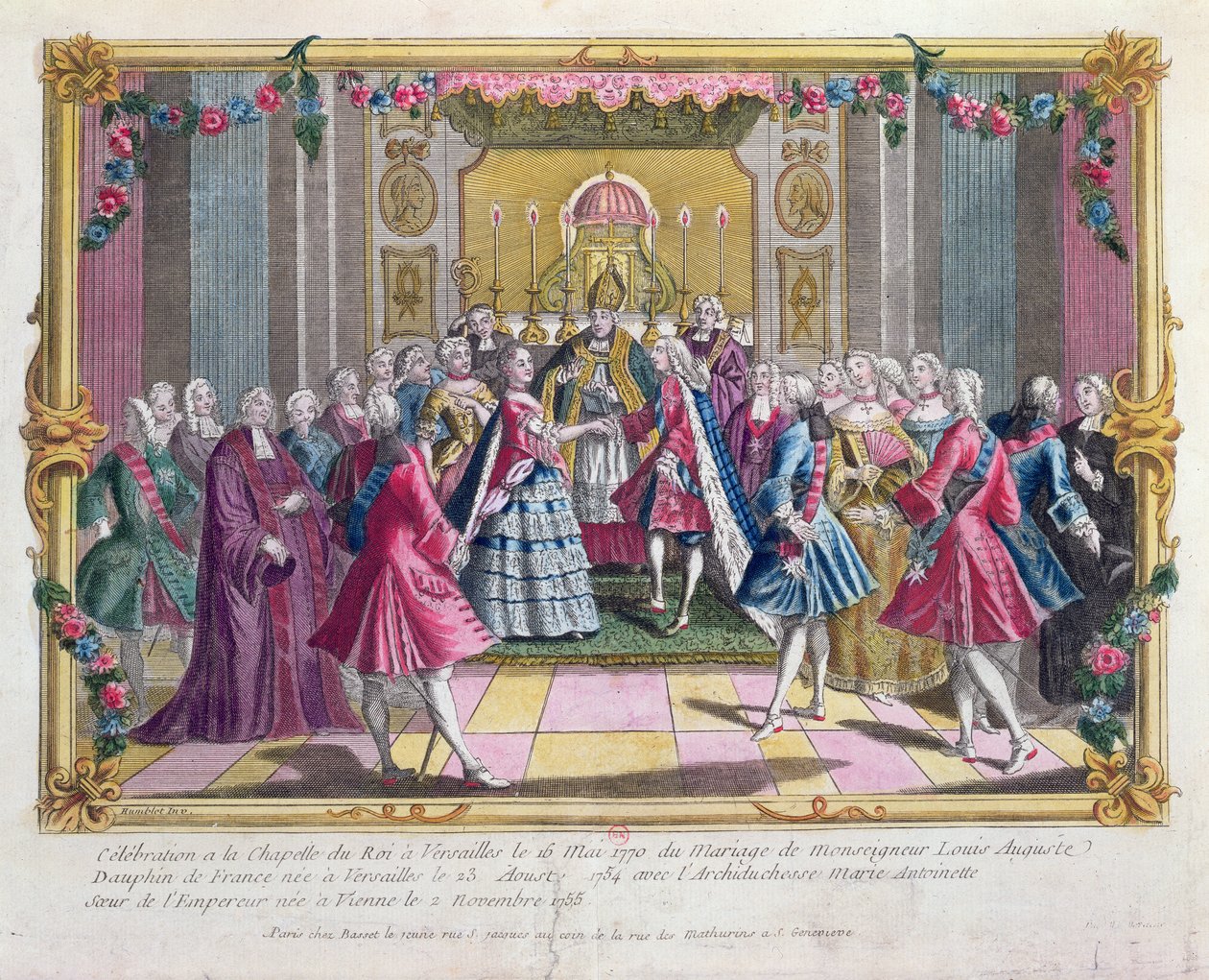 Marriage of the Dauphin of France (future Louis XVI) with Archduchess ...