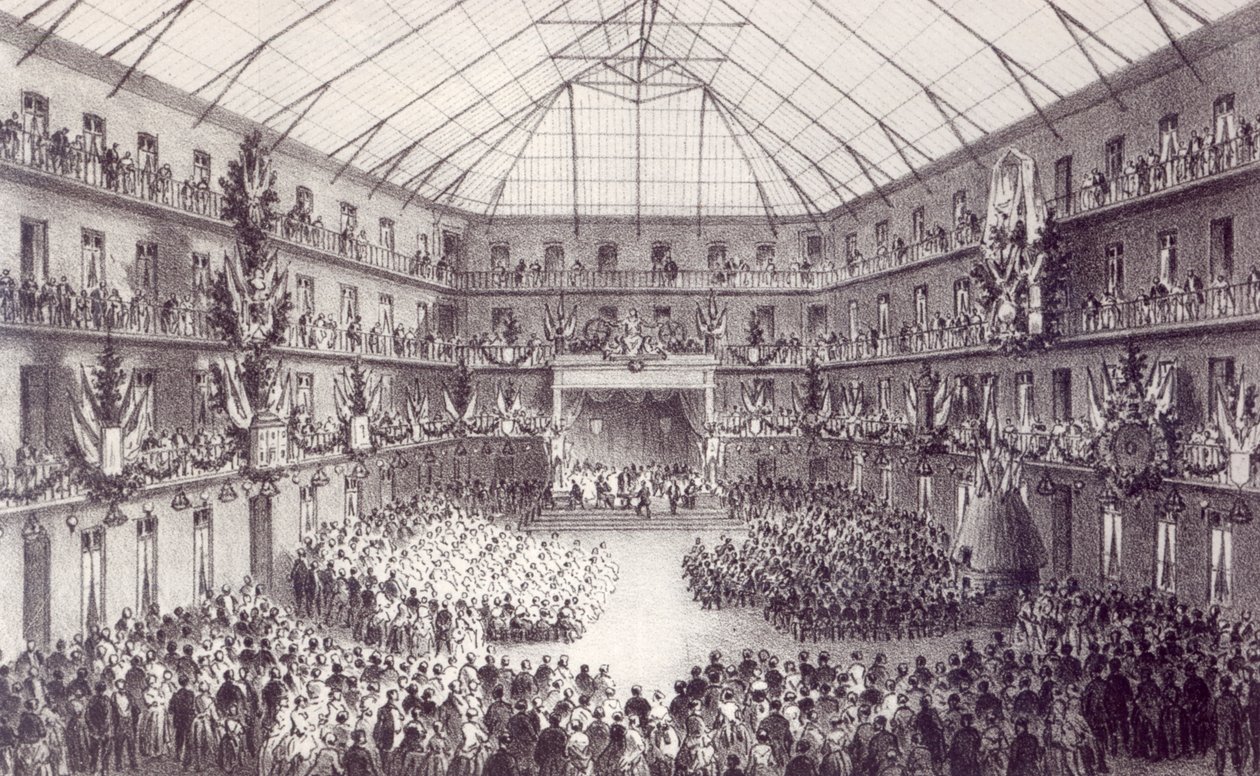 May Day in the Familistery of Guise, from Solutions Sociales by Jean ...