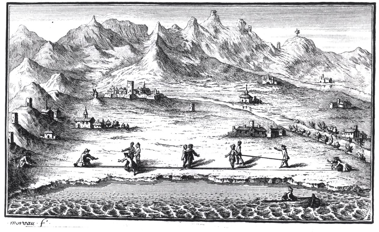 Measuring the Meridian, Illustration from La Meridienne de Paris by ...