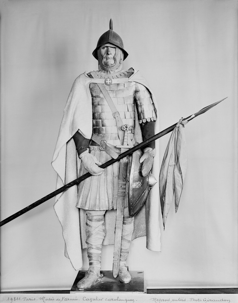 Model of a Carolingian cavalryman by French School