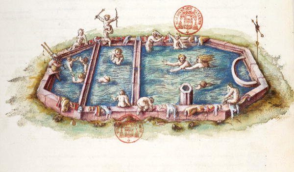The Baths of Nerys at Neris-les-Bains, Illustration from 'Generale ...