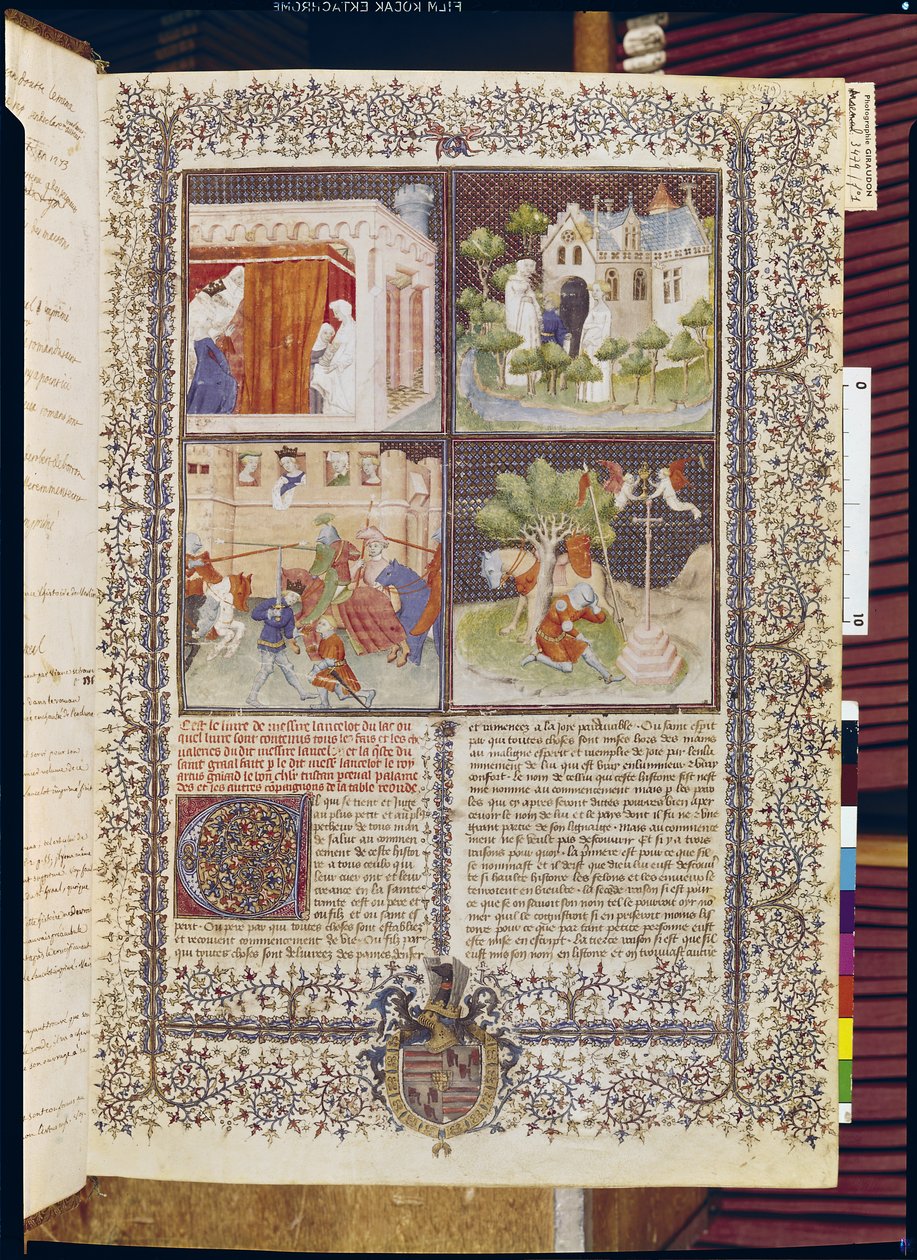 The Story of Lancelot and the Quest for the Holy Grail, from the Livre ...