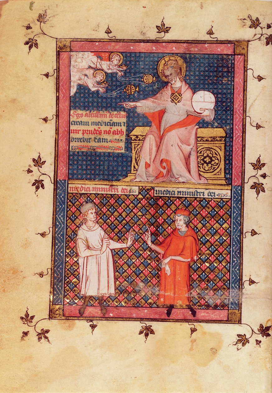 God creating medicine and giving knowledge to the doctors, from the ...