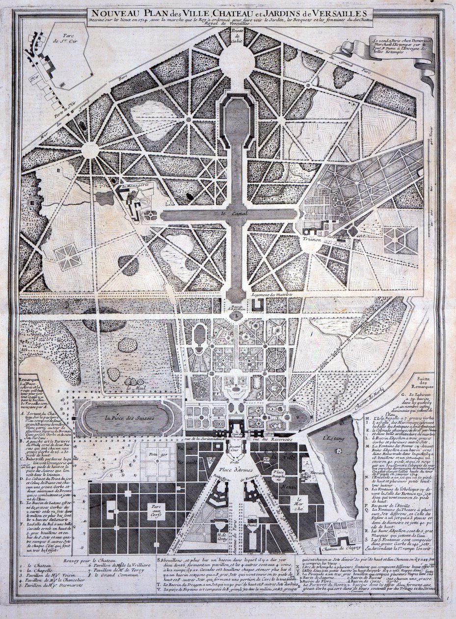 Palace Of Versailles Gardens Plan Royal Gardener Planted The Seed Of