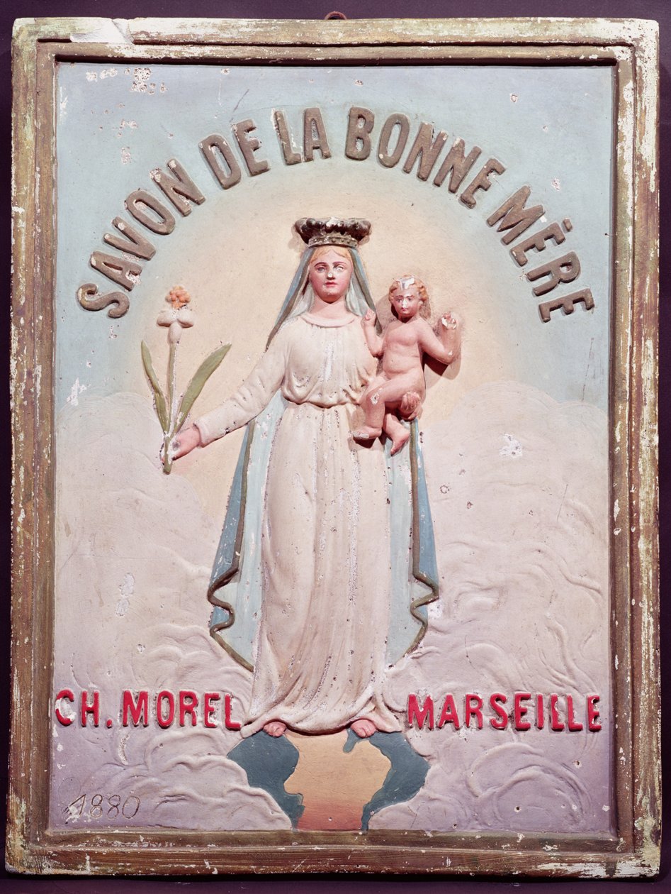 Plaque advertising Savon de la Bonne Mere, 1880