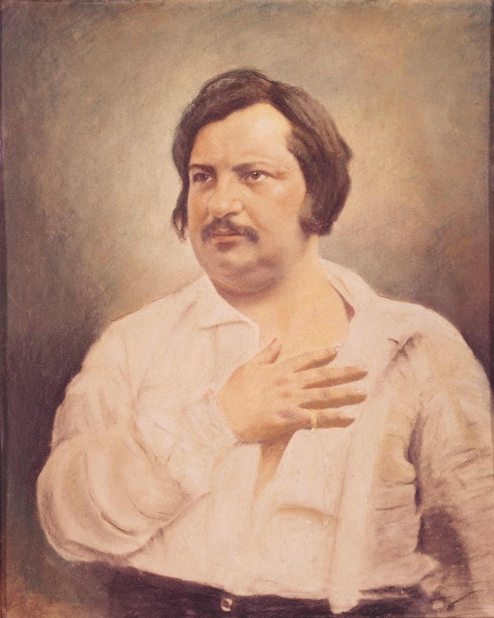Portrait of Honore de Balzac after a Daguerreotype