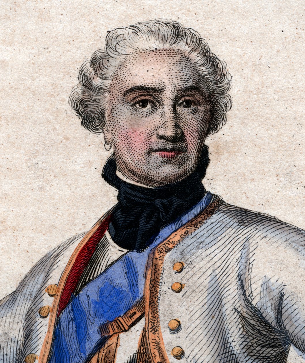 Portrait of Maurice de Saxe, German military in French service and ...