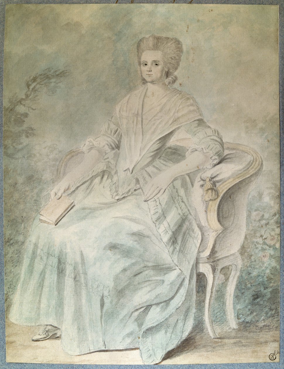 Portrait of Olympe de Gouges, Feminist, Politician and Woman of Letters