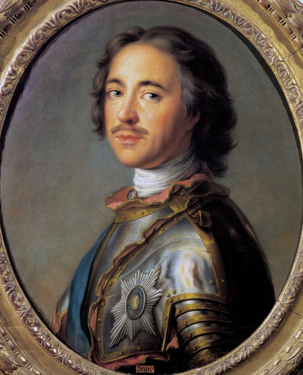 Portrait of Peter I known as Peter the Great