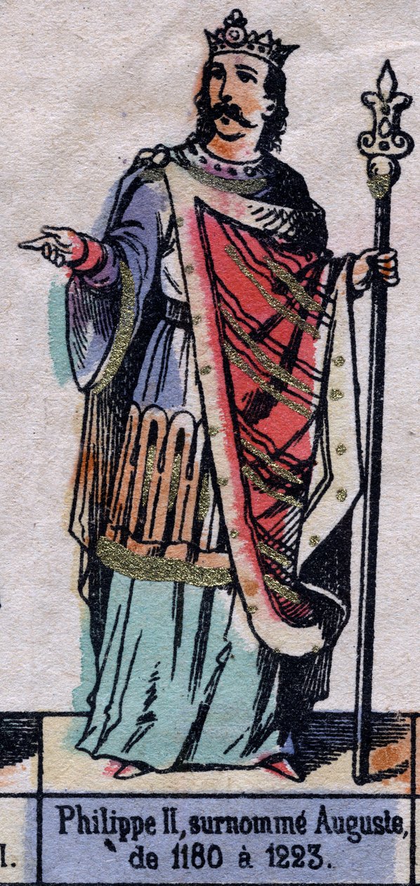 Portrait of Philip II of France, known as Philippe Auguste ...