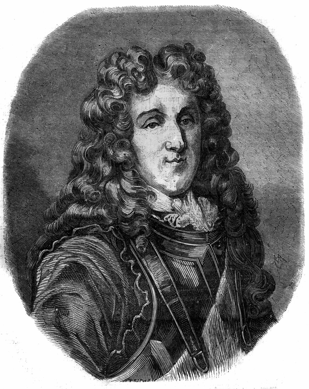 Portrait of Prince Eugene Francois of Savoy. Engraving in 'Histoire des ...