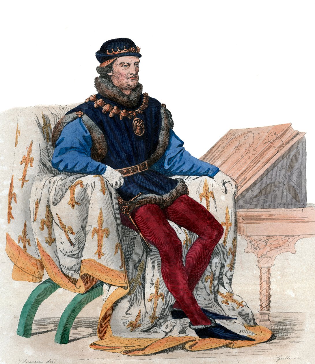 Portrait of Rene of Anjou, also known as King Rene I of Naples