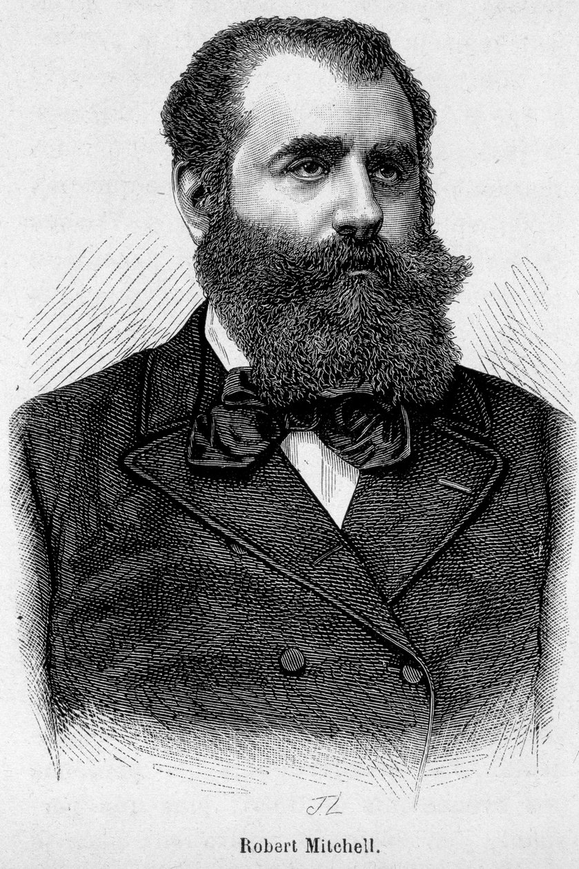 Portrait of Robert Mitchell - in L'Histoire de France by Henri Martin