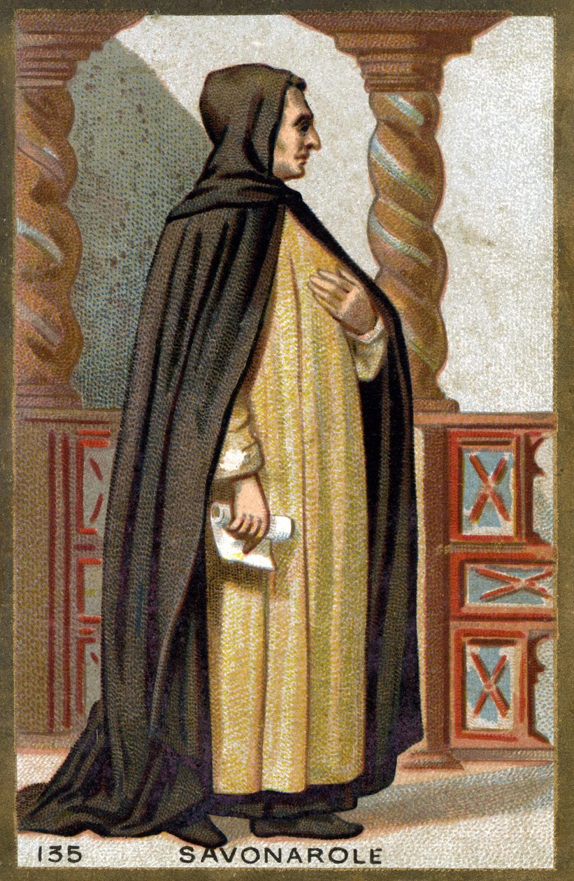 Portrait of Savonarola (1452-1498) Girolamo Savonarola ...
