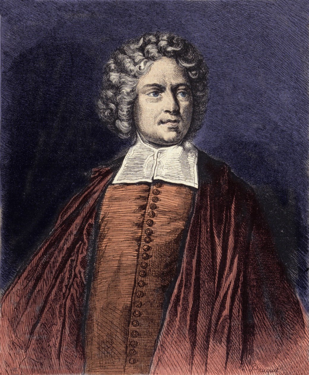 Portrait of the Abbe of Saint-Pierre (Charles-Irenee Castel de Saint ...