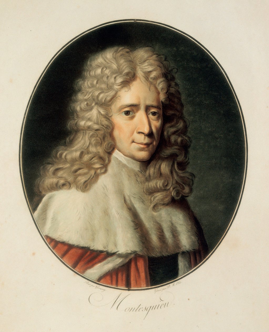 Portrait of the French philosopher and political man Charles de ...