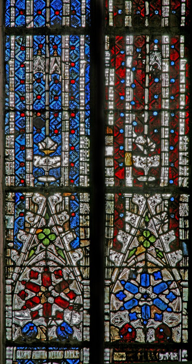 South chapel window wF depicting canopy details
