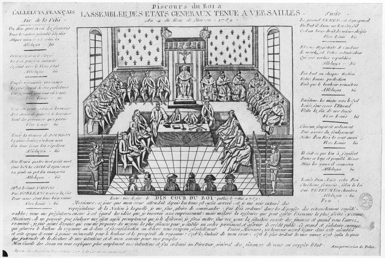 Speech of King Louis XVI at the opening of the Estates General in ...