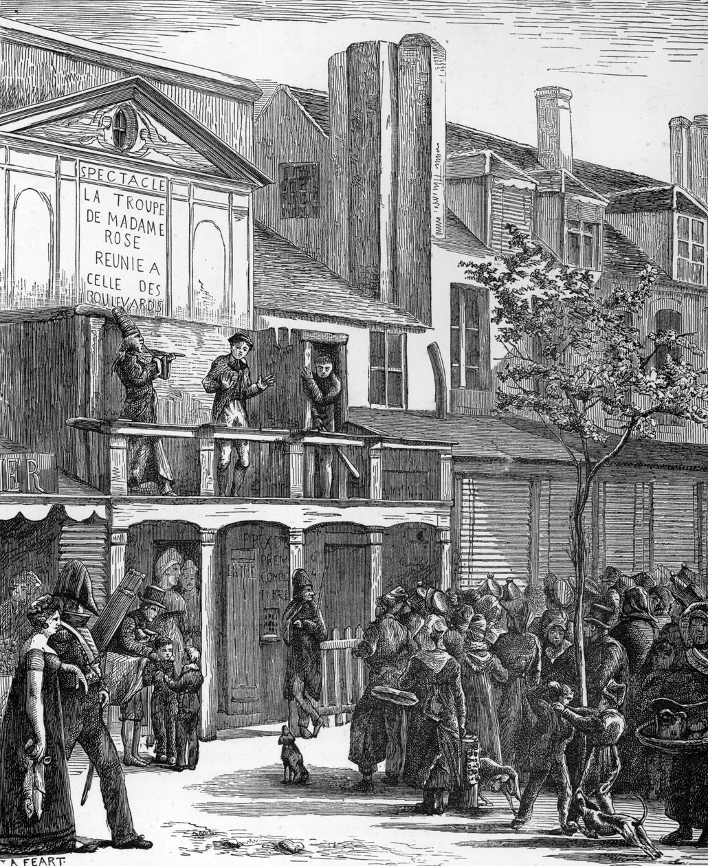 Street Theatre: The Bobeche Carnival Parade (engraving)