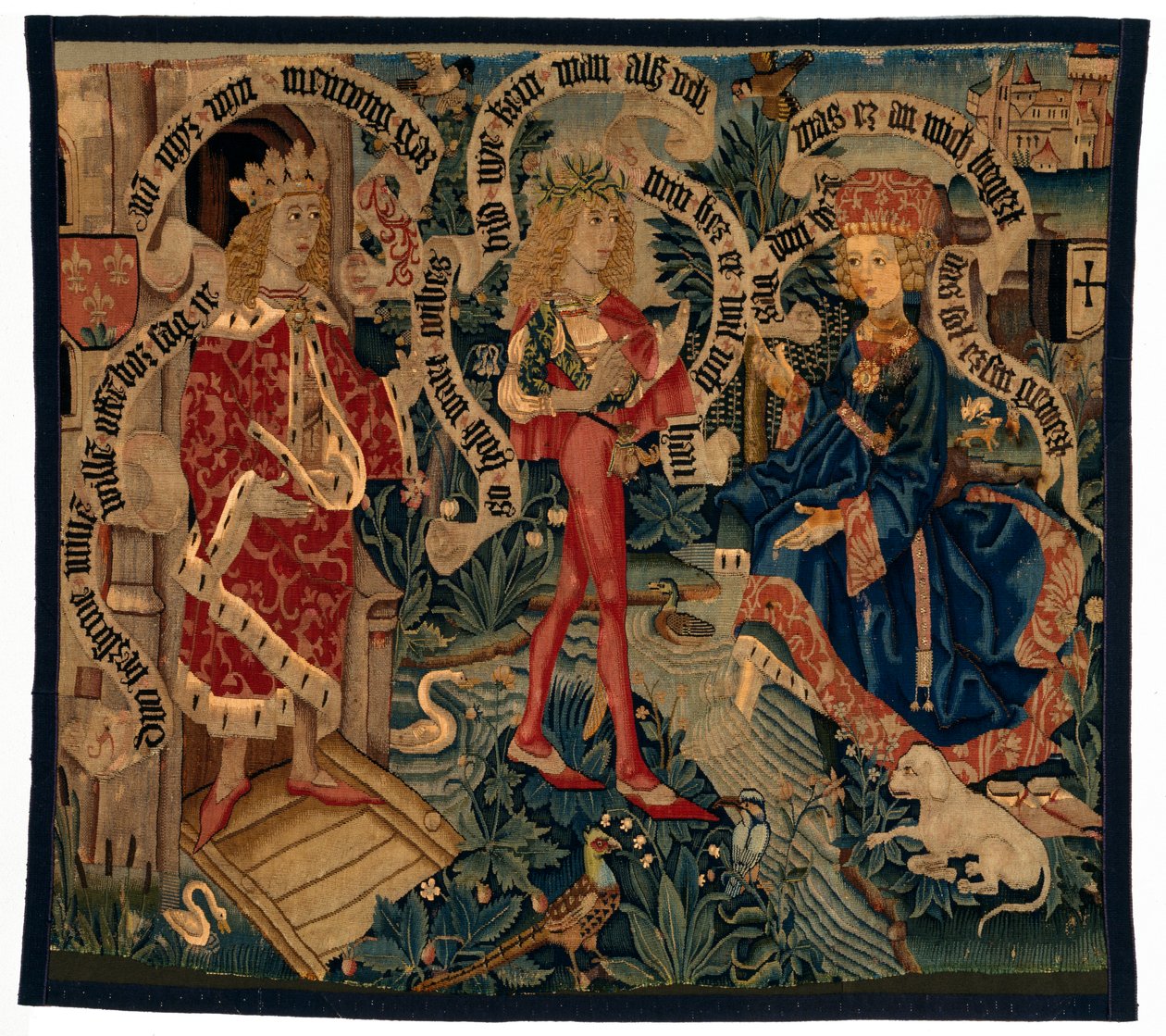 Tapestry depicting David and Bathsheba, from Strassburg