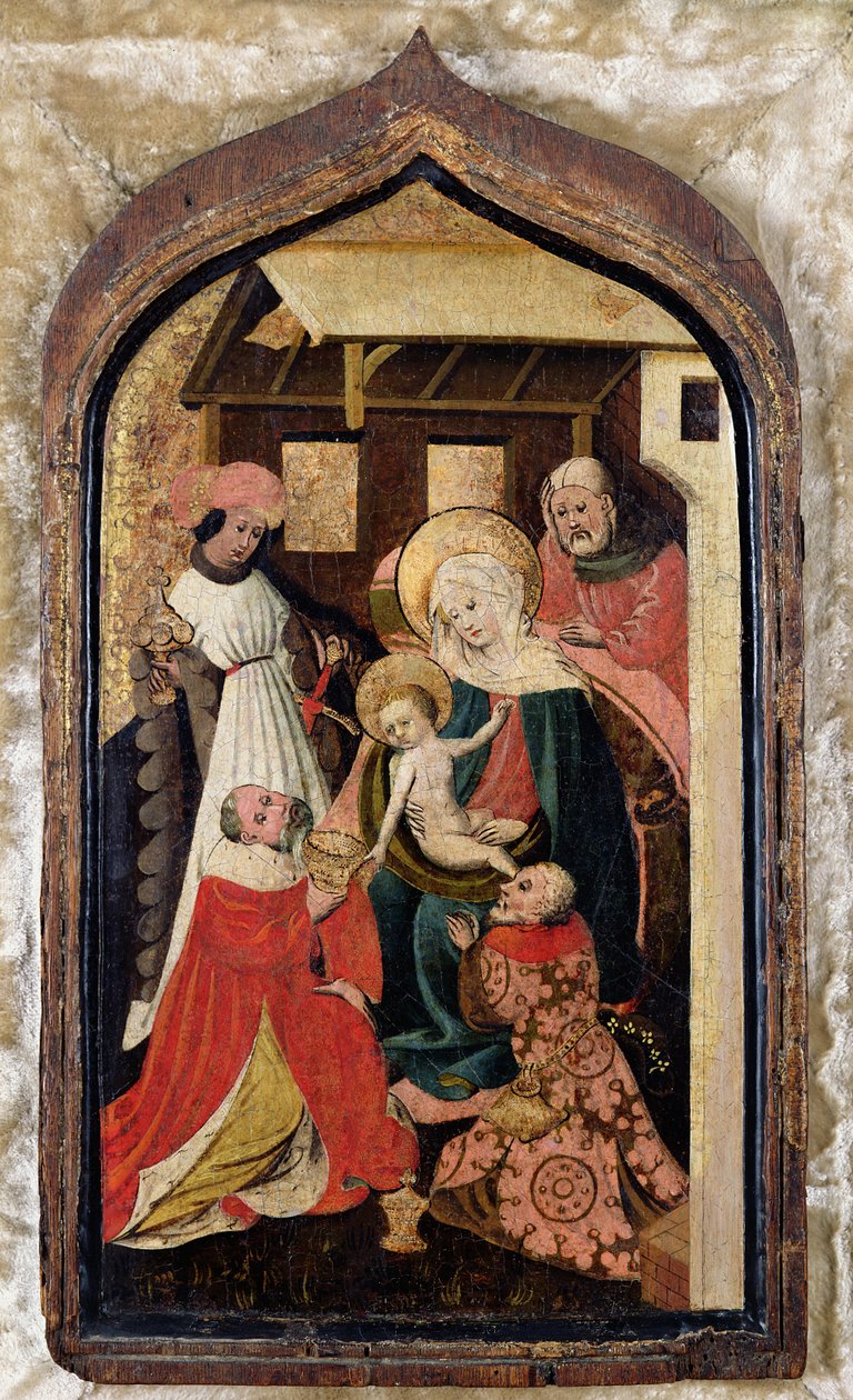The Adoration of the Magi by French School: Fine art print