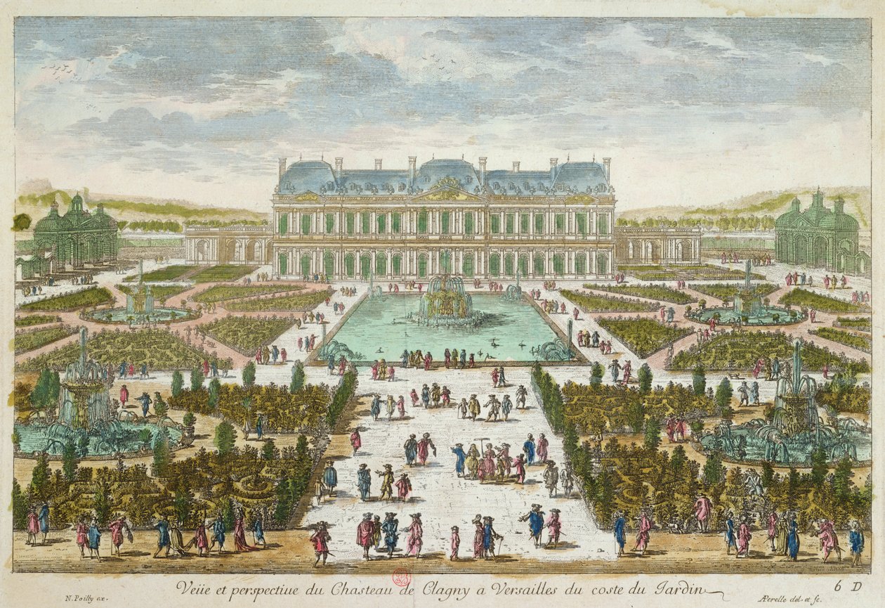 The Chateau and Jardin de Clagny at Versailles