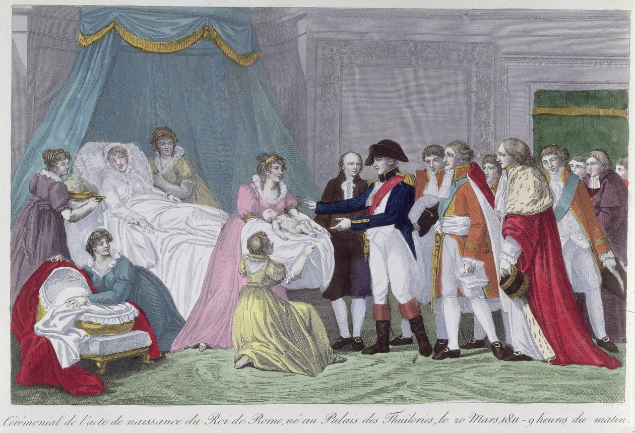 The Empress Marie-Louise of Austria giving birth to the King of Rome, 1811