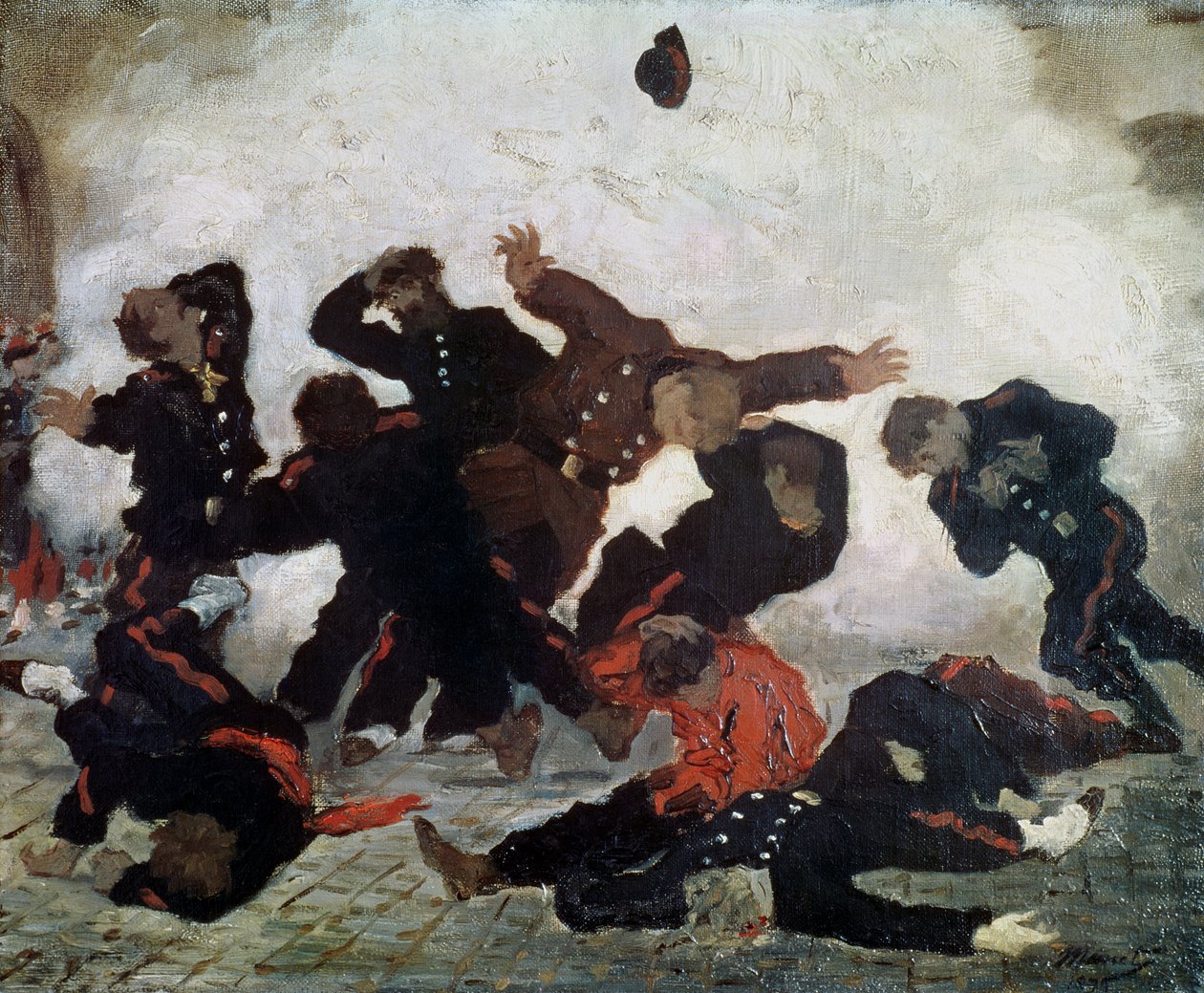 The Execution, after 1871 by French School: Fine art print
