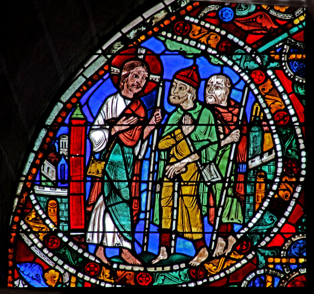 The Passion Window: Resurrection Cycle, Road to Emmaus