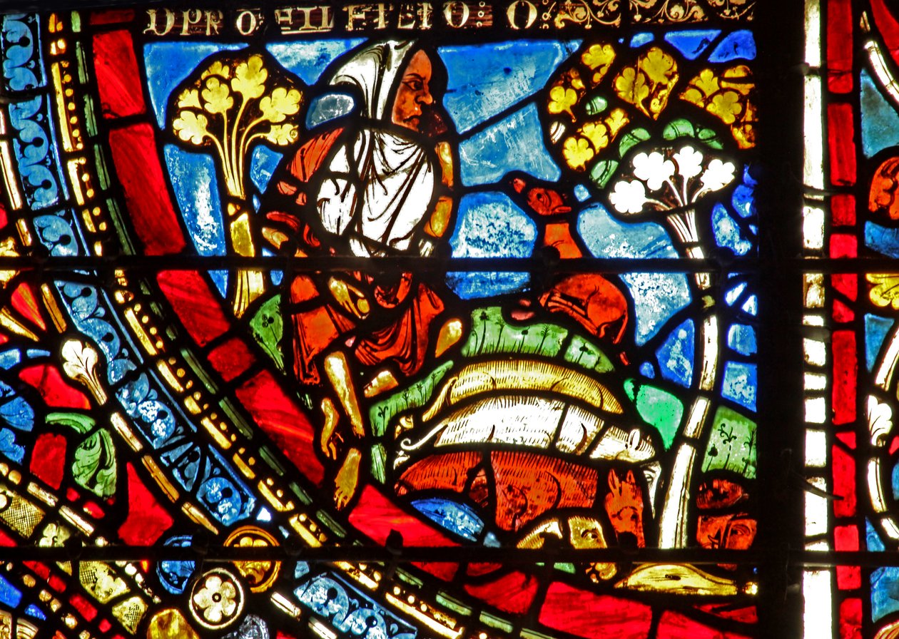 The Prodigal Son window: reflects on his downfall