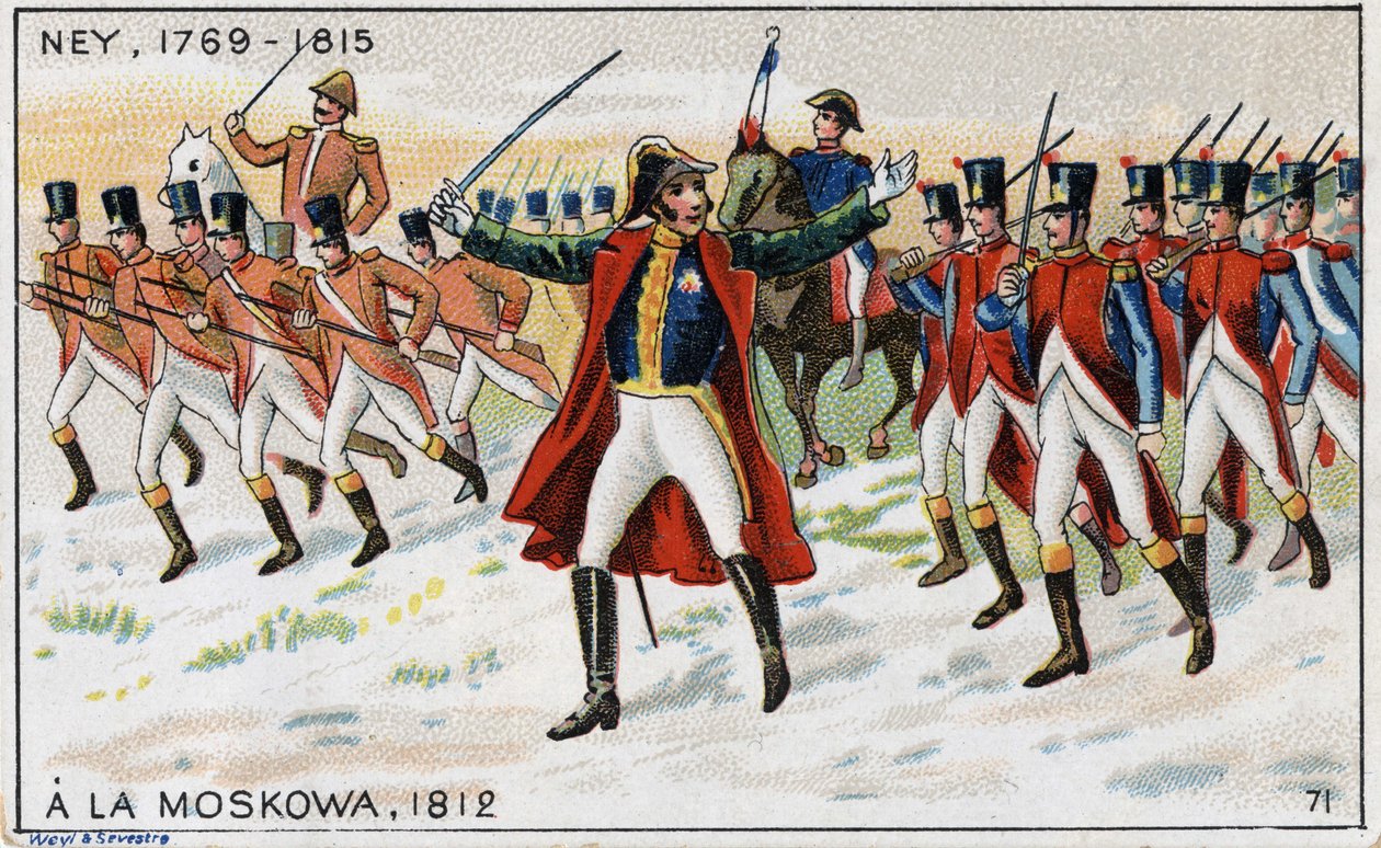 The armies of Napoleon and General Michel Ney (1769-1815) ready to win ...