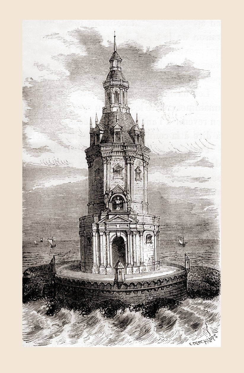 The Original 17th Century Cordouan Lighthouse, Near the Mouth of the ...