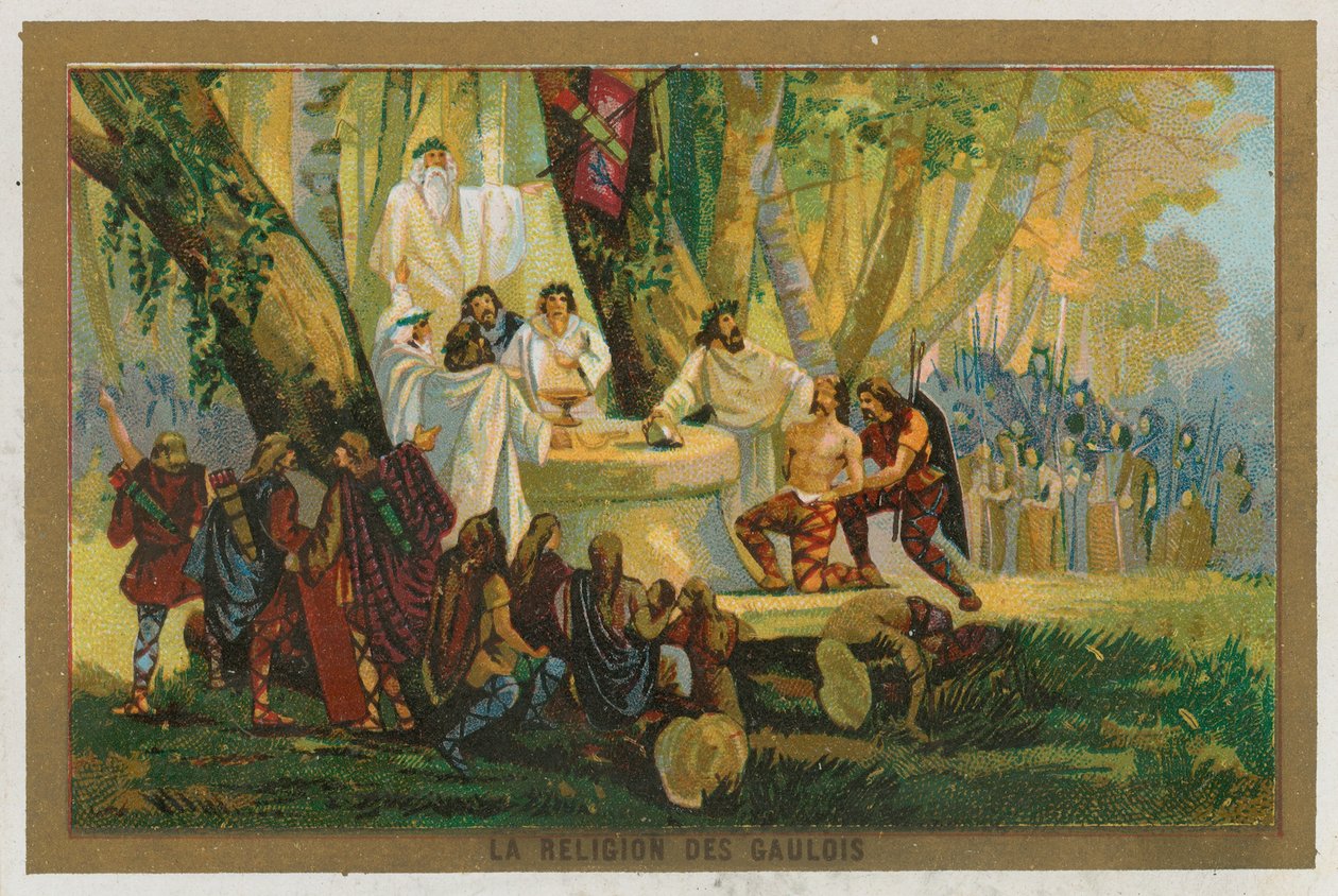 The religion of the Gauls by French School: Fine art print