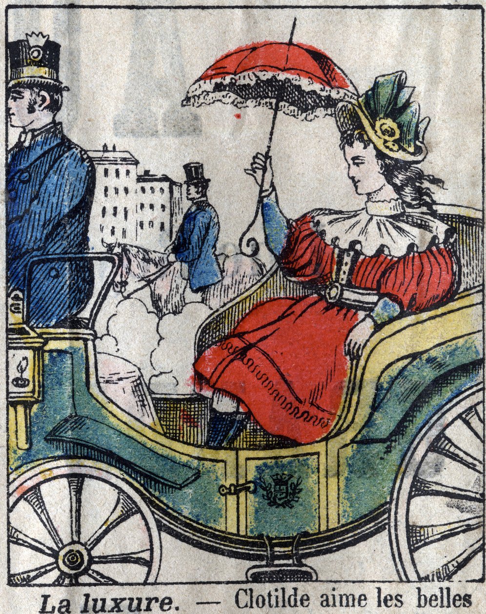 The Seven Deadly Sins: Lust. Epinal Imaging Late 19th Century