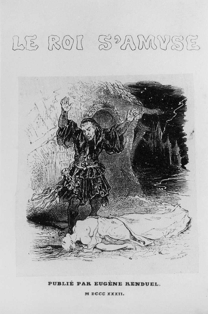 Title Page of Le Roi s'amuse, by Victor Hugo (1802-85), published by ...