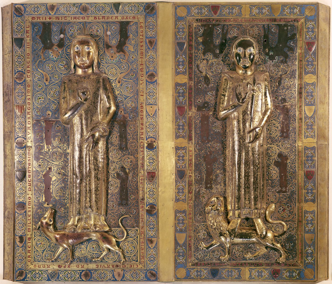 Tomb of Jean and Blanche of France, children of Louis IX and Marguerite ...