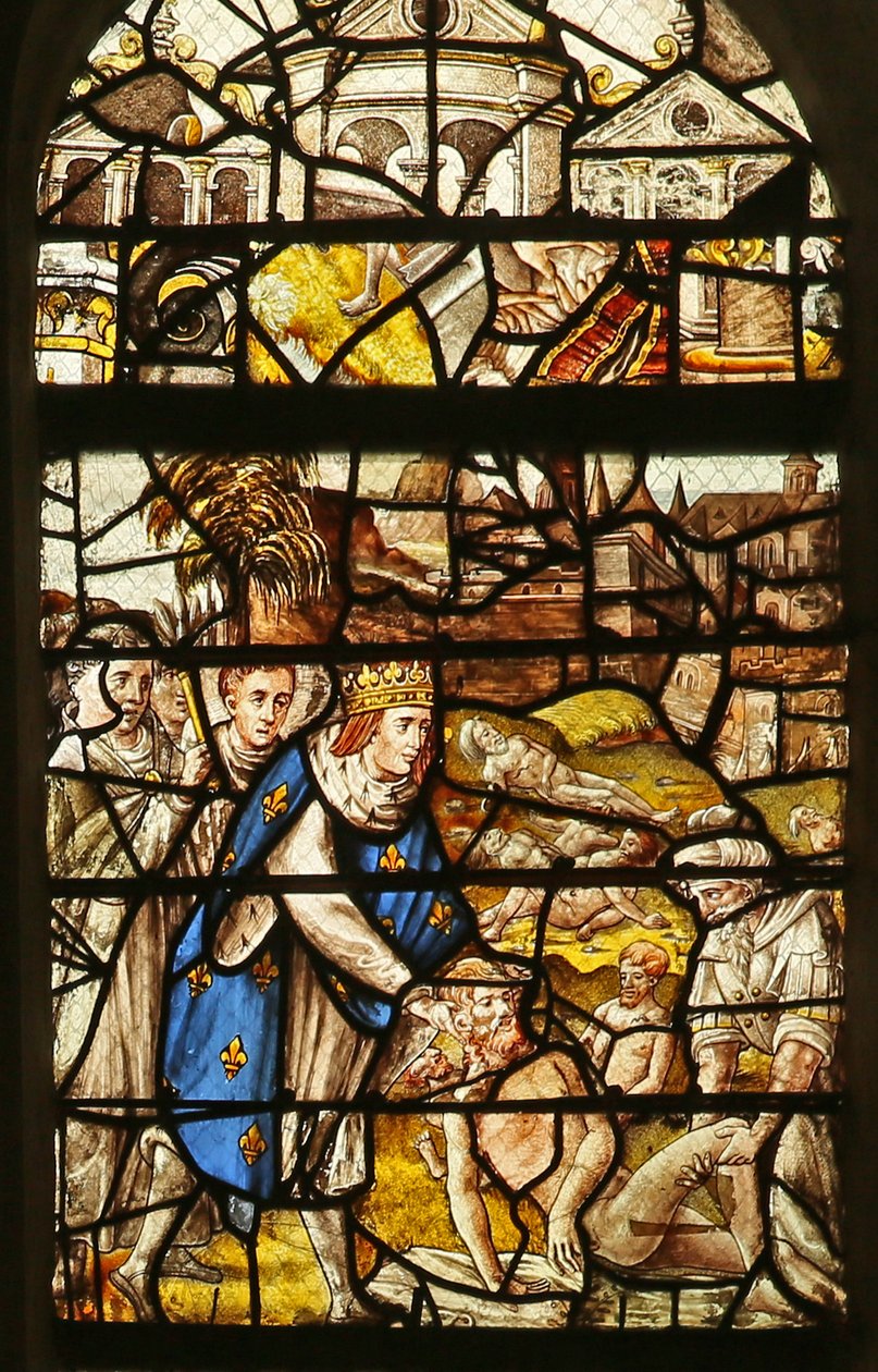 Window Depicting Saint Louis Burying the Dead