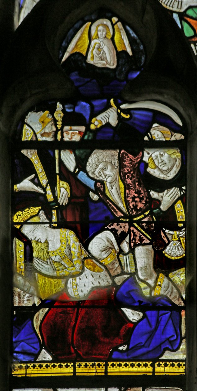 Window depicting the execution of St Catherine