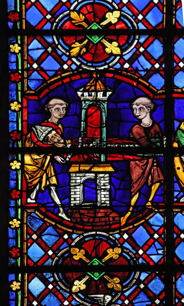 Window depicting the relics of St Martin are stolen