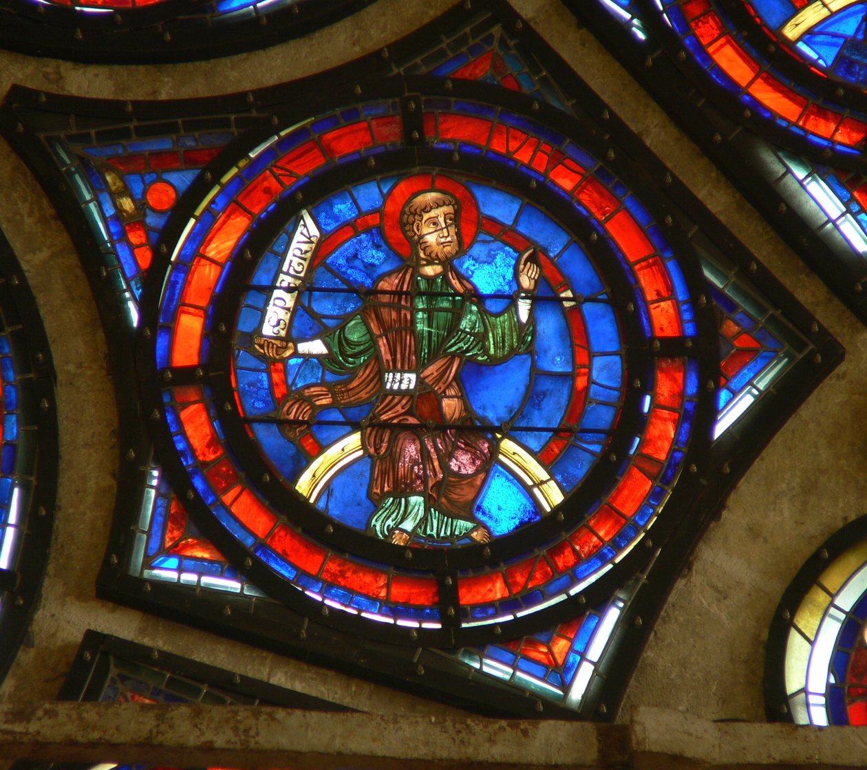 Window depicting St Peter by French School: Fine art print