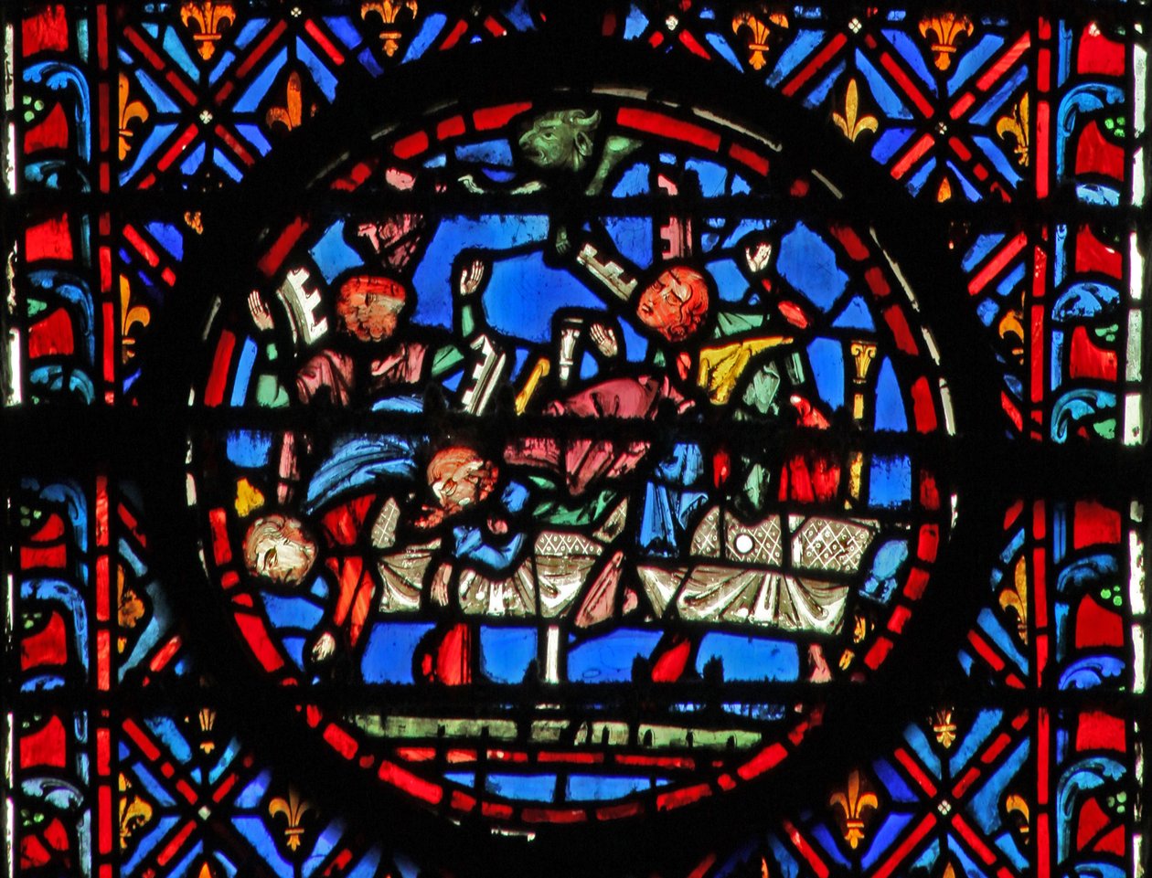 Satan Causing Chaos to Job and His Family by French School