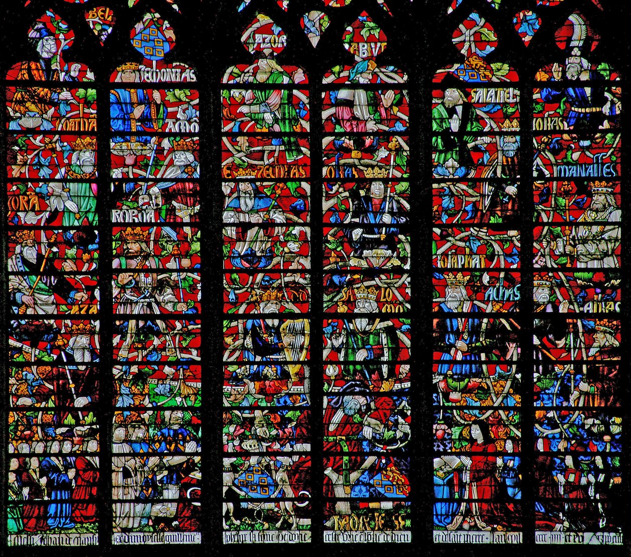 Window depicting the Tree of Jesse by French School