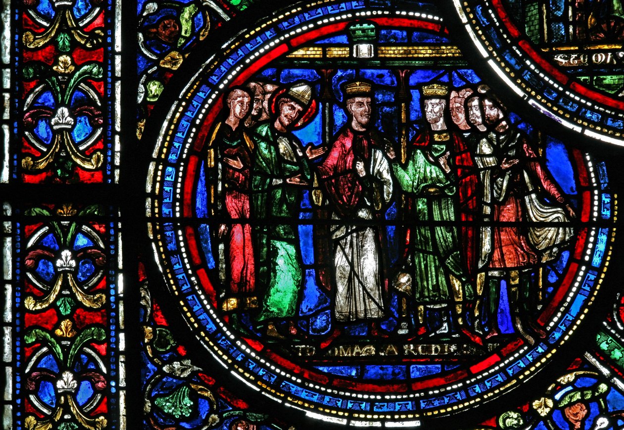 St Thomas Becket with Henry II and Louis VII