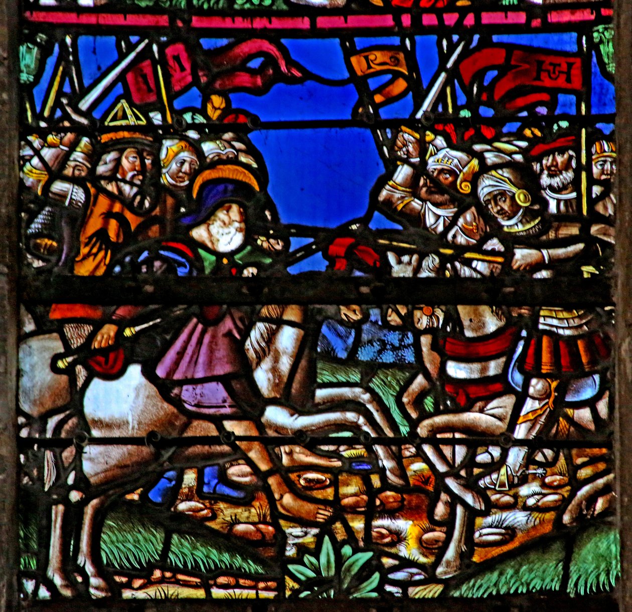Window depicting St James appears at the Battle of Clavijo