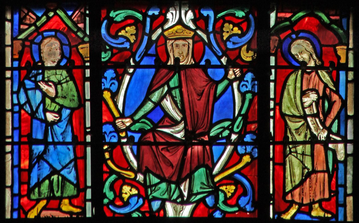 The Tree of Jesse: The Virgin Mary and Two Prophets