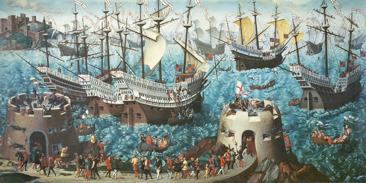 Embarkation of Henry VIII on Board the Henry Grace a Dieu in 1520 ...