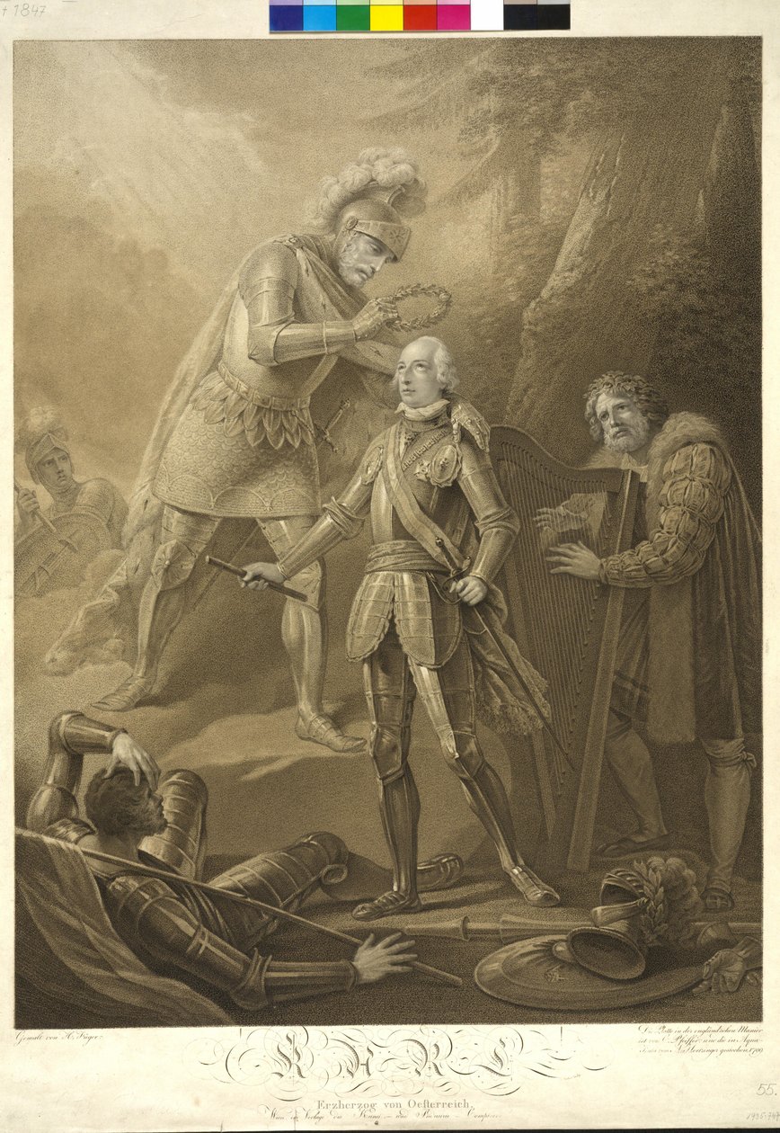 King Rudolf I of Habsburg crowned Archduke Karl