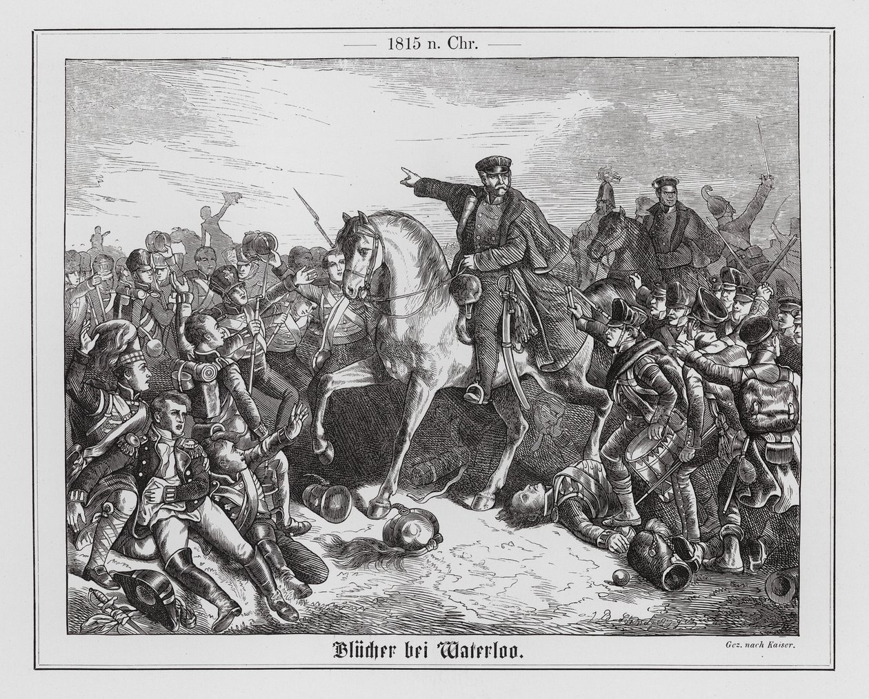 Field Marshal Blucher at the Battle of Waterloo